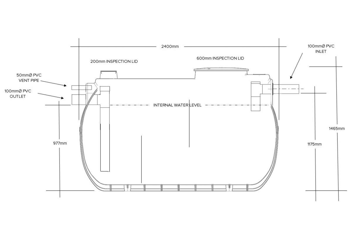 Orion | 3000L Capacity Grease Arrestor, fully self contained unit